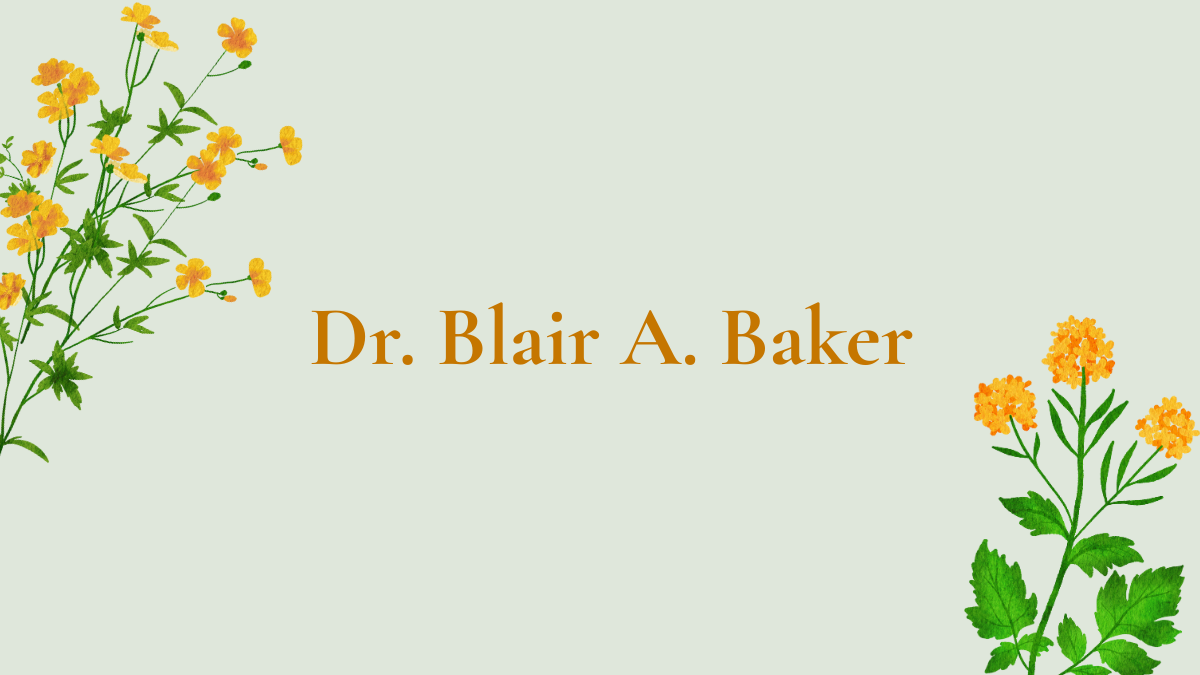 Publications – Dr. Blair A. Baker